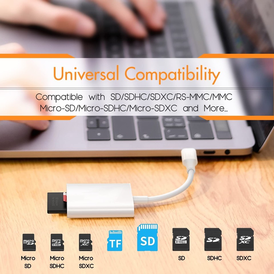 SD Card Reader for Android, Micro SD Card to USB Adapter, USB C SD Card ...