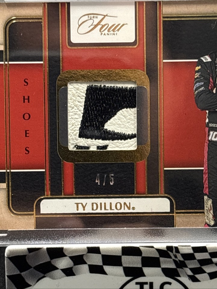 2025 Panini Turn Four Racing Ty Dillon Shoes Relic #/5 | eBay