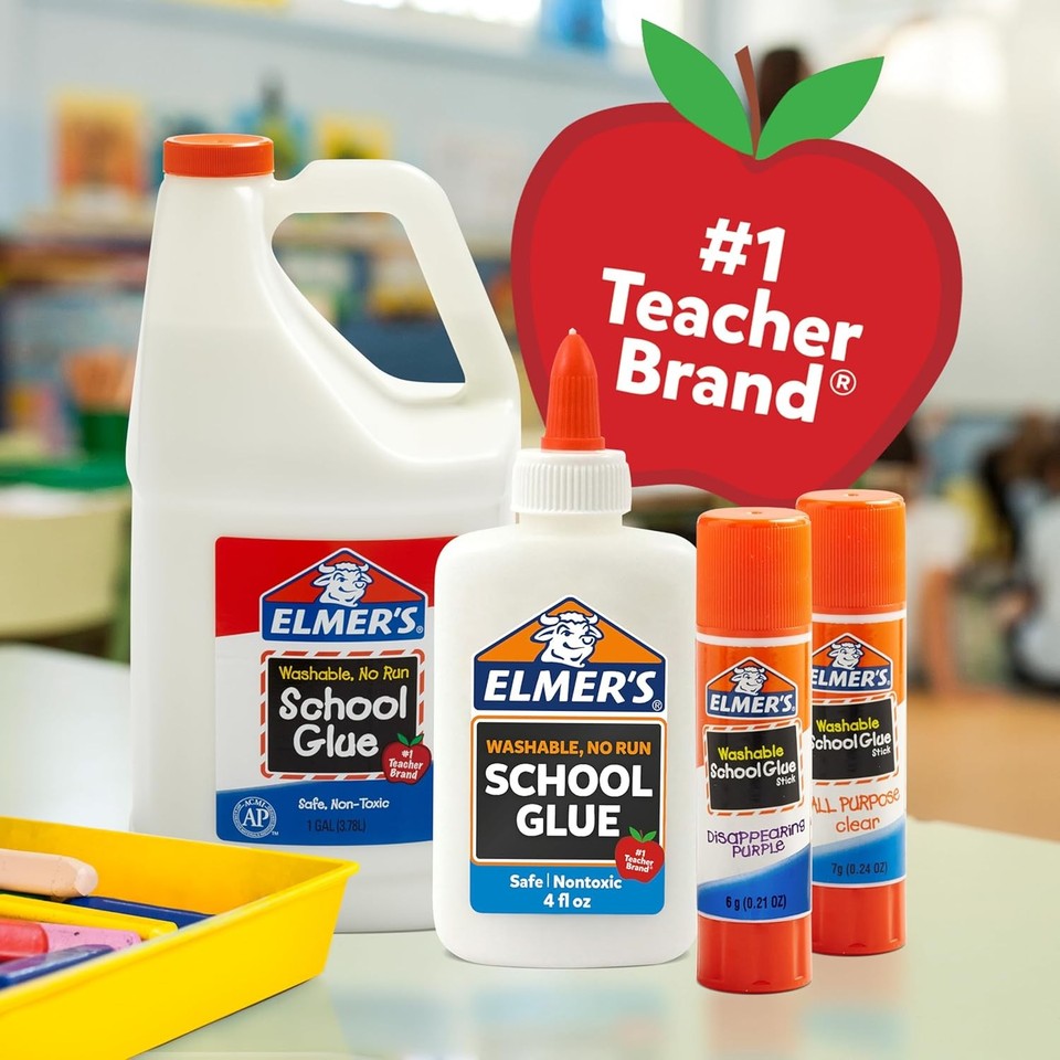 White School Glue, Washable Safe Liquid for Slime and Craft Projects | eBay
