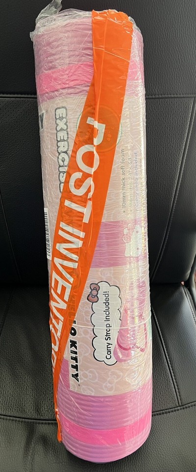 Hello Kitty Sanrio Exercise Yoga Pink Mat 24"W×68"L - 10mm W/ Strap | eBay