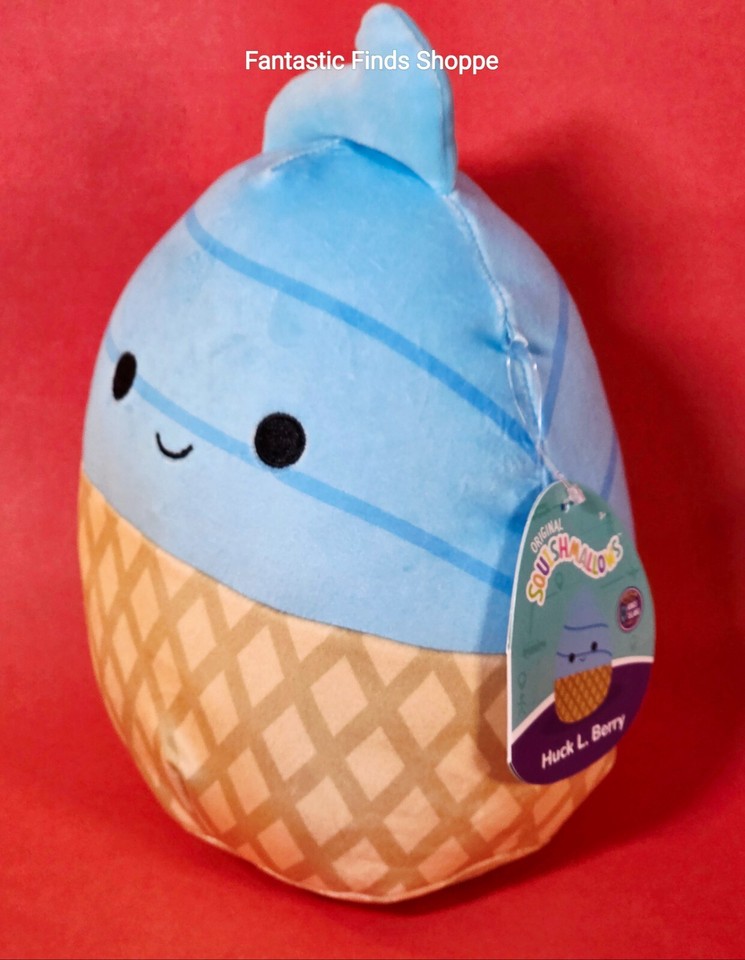 Squishmallows Huck L. Berry the Blue Waffle 8" NWT Kings Island Check ...