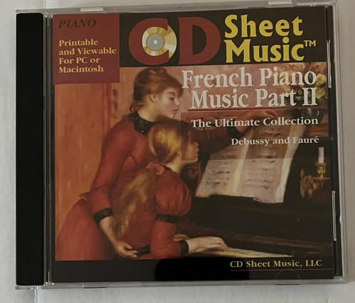 CD Sheet Music - French Piano Music Part II (CD) - Debussy & Faure 1200 ...
