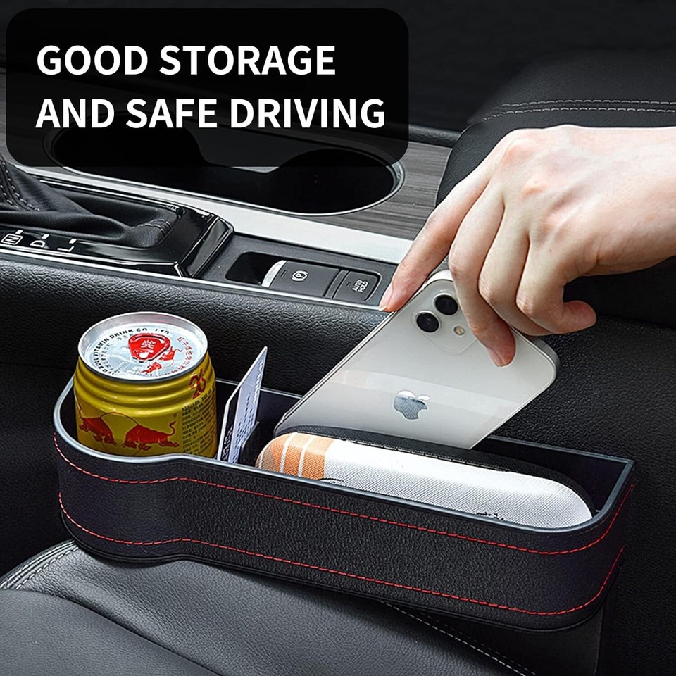 Car Seat Crevice Storage Box Gap Pocket Cup Bottle Holder Phone ...