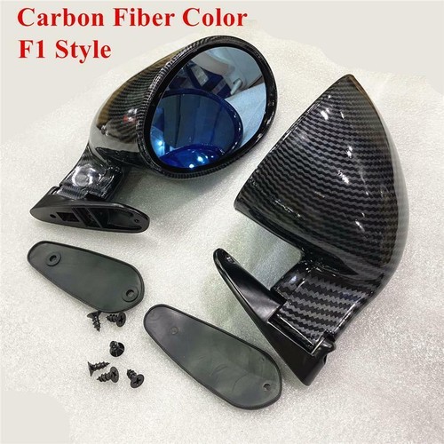 2x F1 Style Carbon Fiber Look Universal Racing Car Side Wing Rearview ...