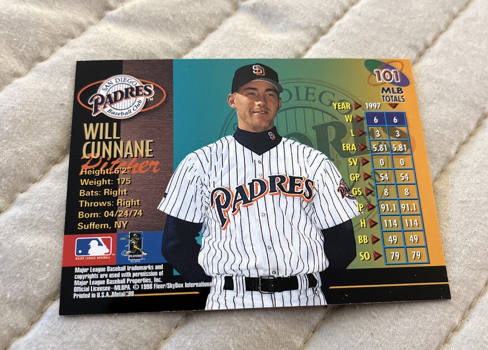 1998 Metal Universe Baseball #101 Will Cunnane | eBay