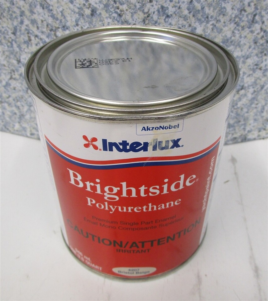 INTERLUX 4207 BRISTOL BEIGE 1 Quart Brightside Polyurethane Enamel ...