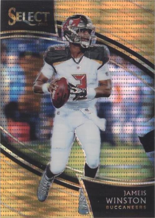 2018 Panini Select - Field Level Jameis Winston #221 Neon Orange Pulsar ...
