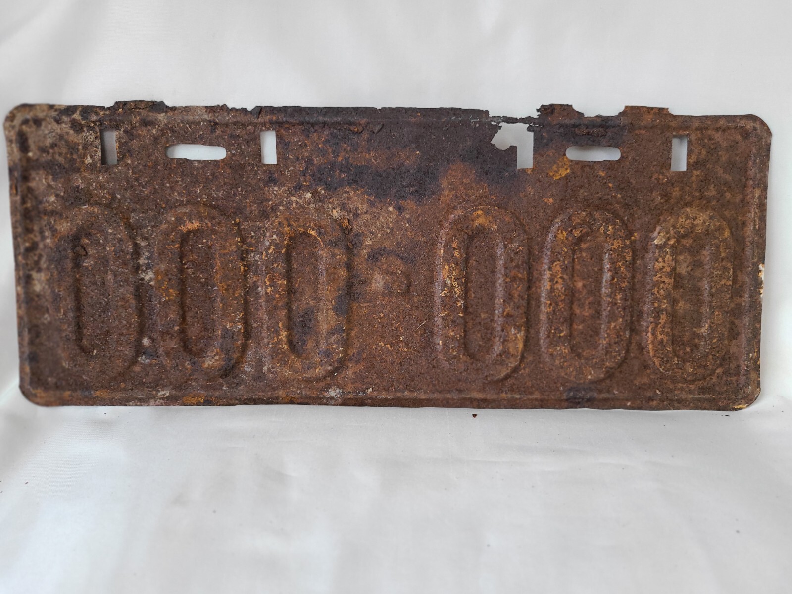 Vintage 1930s Sample True State Unkown Long License Plate 01232 | eBay