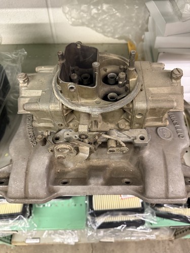 Offenhauser 360 Big Block Chrysler Manifold With Holley Carb | eBay