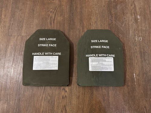 Military Army Tactical Surplus Medium Strike Face Ballistic Plates ...