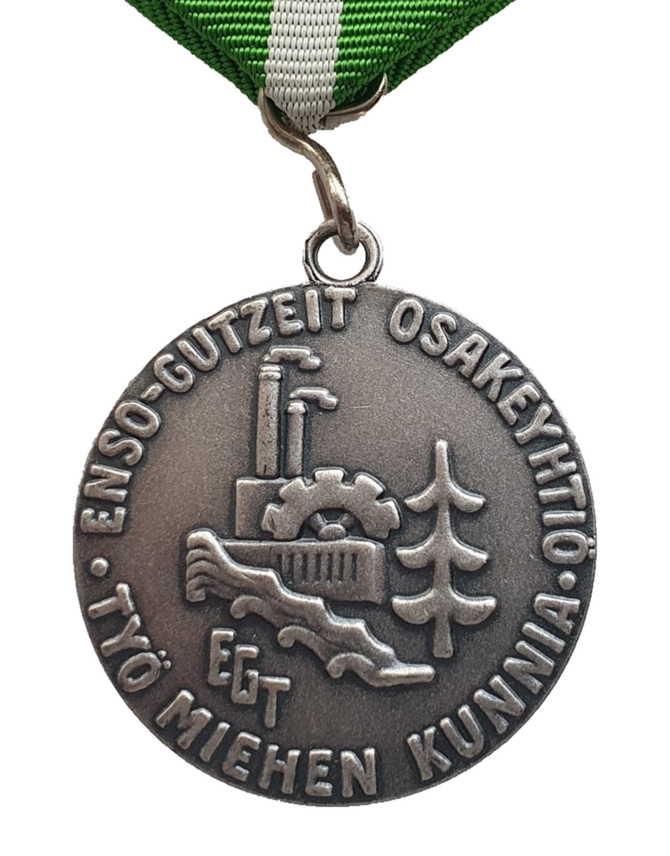 Finland Hans Gutzeit Merit Medal Enso-Gutzeit Company 1872, 30,6mm | eBay