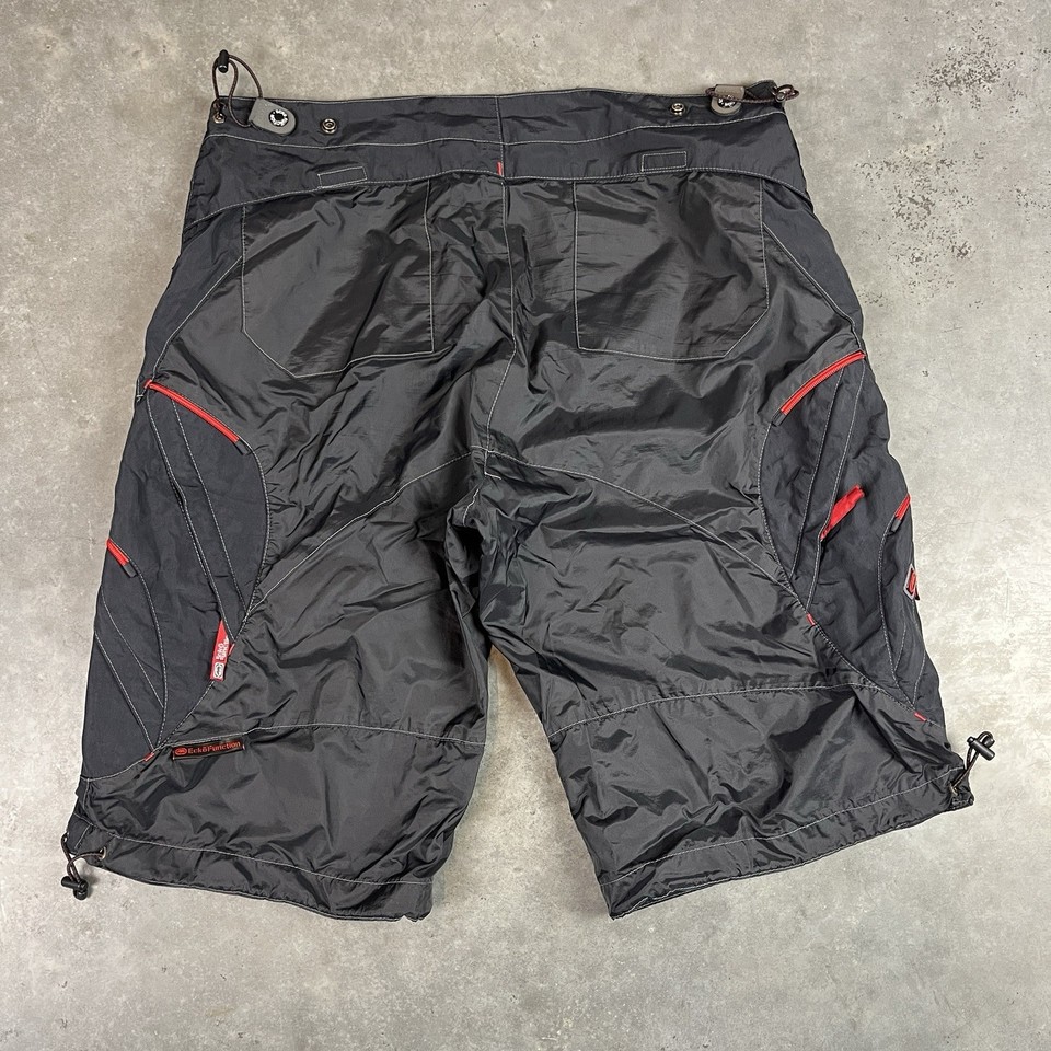 Ecko Function Shorts Mens XL Black Nylon Y2K Grunge Outdoors Flaws Zipper Pocket | eBay