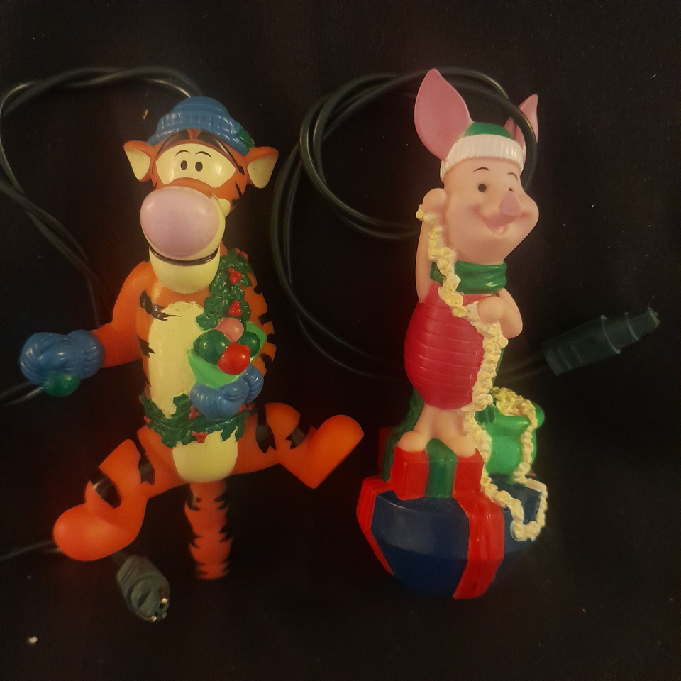 9 Vintage Disney Characters Lot Christmas Tree String Light Up Plug in ...
