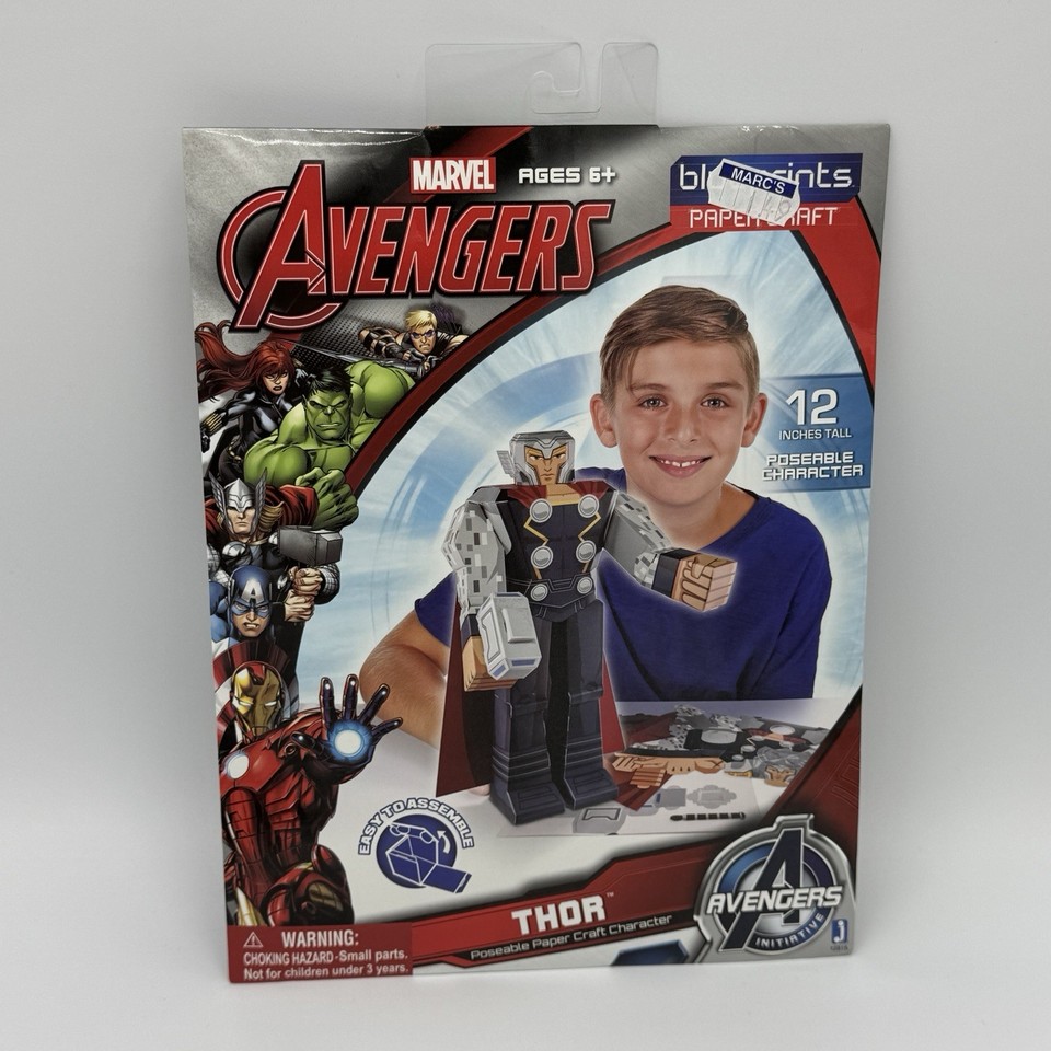 Marvel Avengers Blueprints Paper Craft Bundle Of Hulk & Thor | eBay