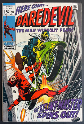 Daredevil #58 - 1st Stunt Master Marvel 1969 Comics | eBay
