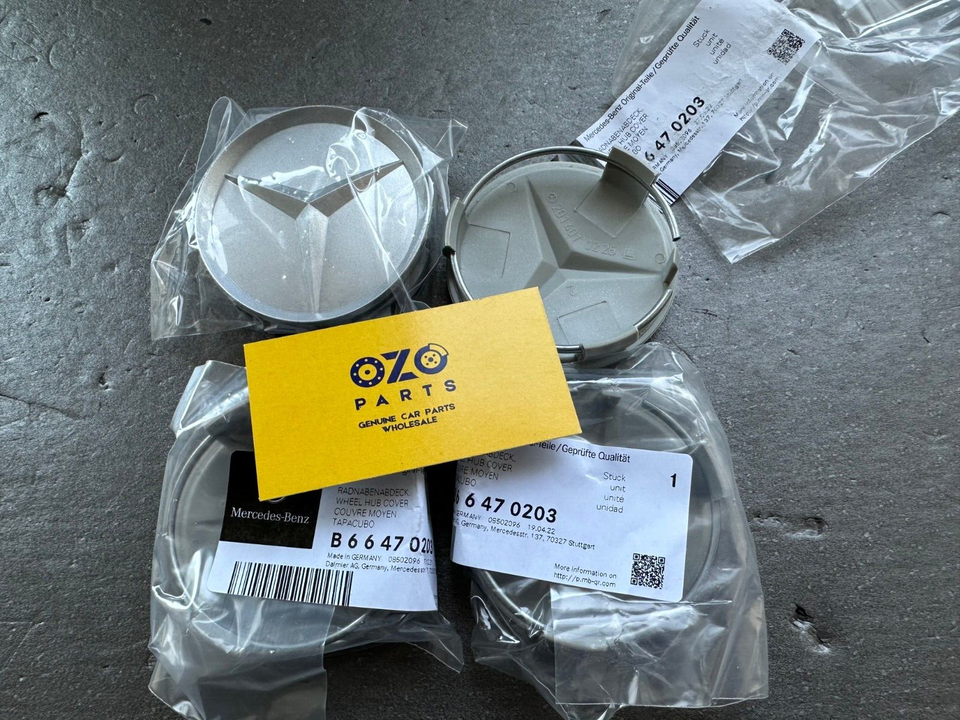 4x Genuine Mercedes-Benz Alloy Wheel Centre Cap B66470203 Original | eBay
