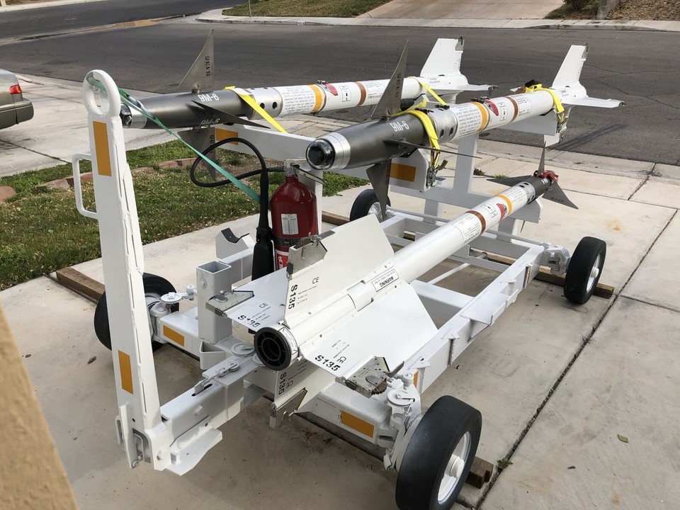 ROLLERON AIM 9 Sidewinder Missile Raytheon USAF Fighter Jet Aviation ...