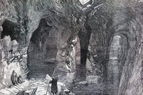 Jerusalem Under Ground 1872 ROCK CUT CISTERN UNDER TEMPLE PLATFORM ...