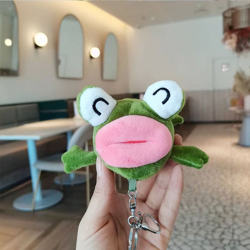 Green Frog Plush Keychain Able Soft Stuffed Animal Toy For Kids | eBay