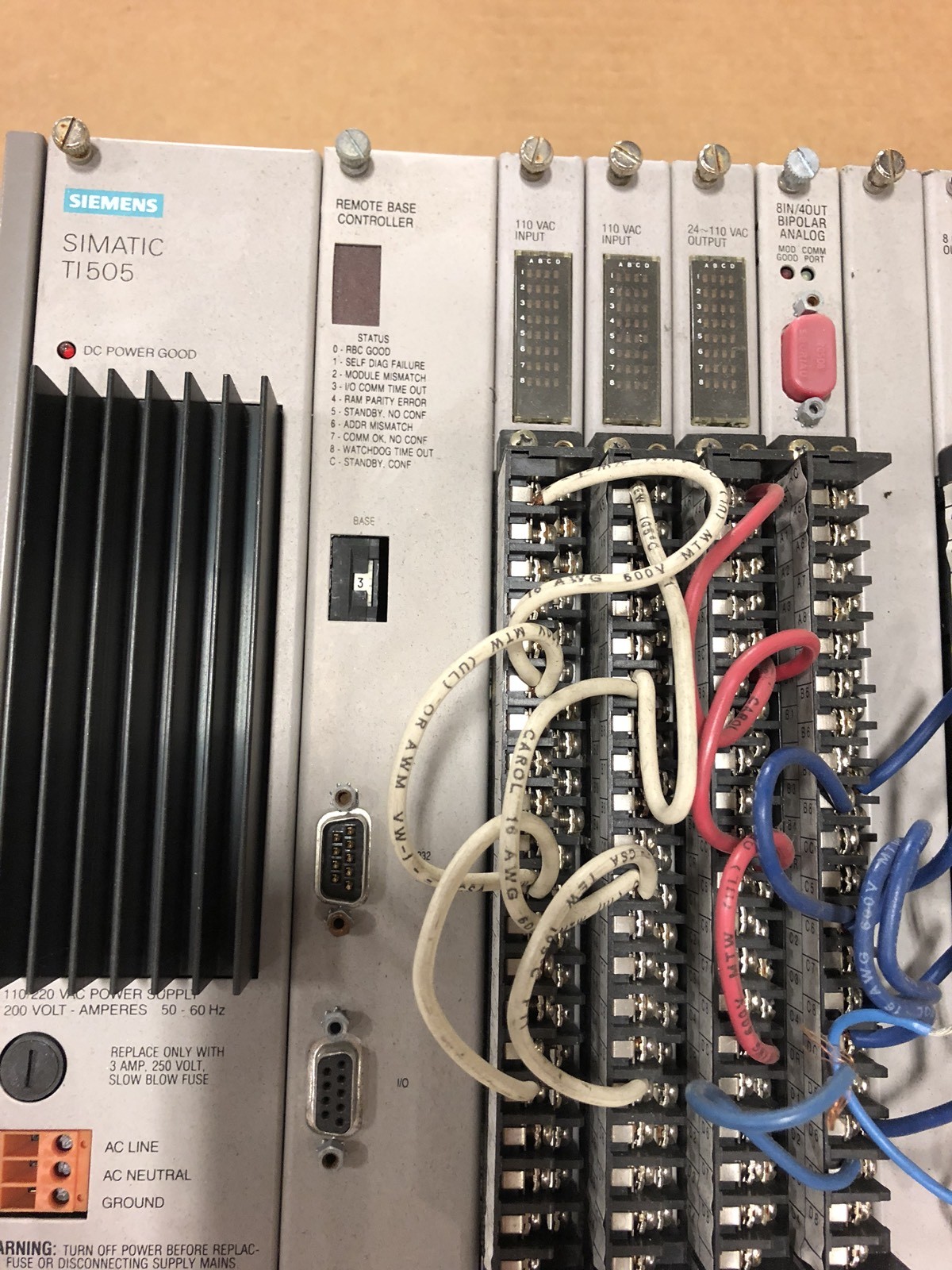 SIEMENS SIMATIC TI 505 505-6851A 505-4232 505-4632 505-7016 505-6408 ...