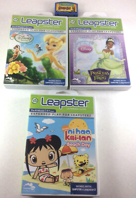 Leapster Girls Lot LeapFrog Princess & Frog Disney Fairies Nihao Kai ...
