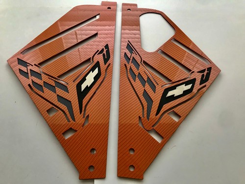 2020/24 CORVETTE C8 ENGINE APPEARANCE PACKAGE AMPLIFY ORANGE CARBON ...