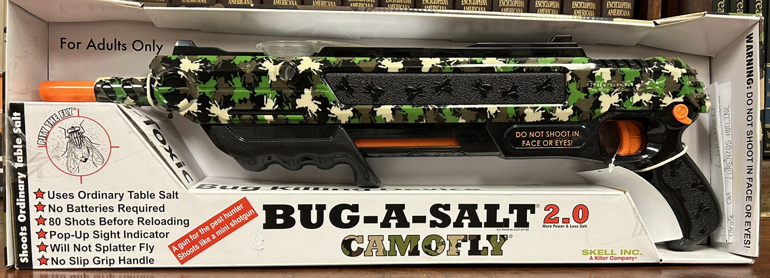 Bug-A-Salt Camofly 2.0 Fly Swatter Gun NEW in the Box!! 9788358318534 ...