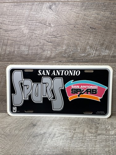 San Antonio Spurs l Tag Express NBA Plastic License Plate - Vintage USA ...