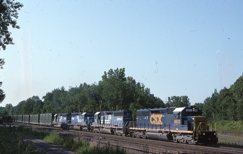 Duplicate Train Slide CSX SD-40-2 #8833 07/04 Selkirk, NY | eBay