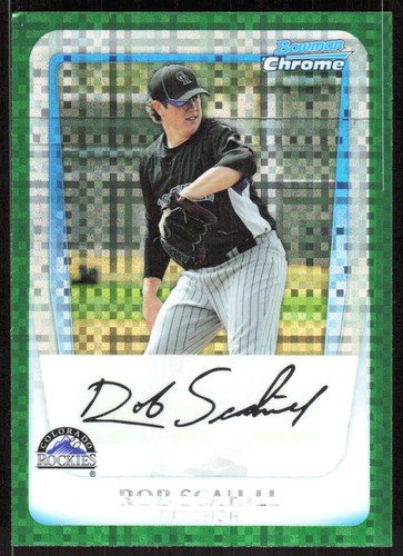 2011 3472B Bowman Chrome Prospects Green X-Fractors Rob Scahill ...