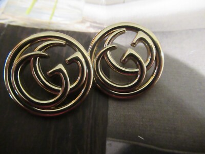 GUCCI 2 BUTTONS GOLD tone metal , 23mm LOT 2 | eBay