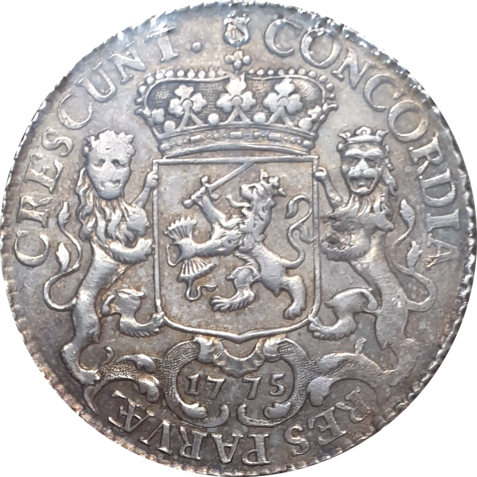 Netherlands Utrecht Province 1/2 Ducaton 1775 Rider Knight Silver Coin ...