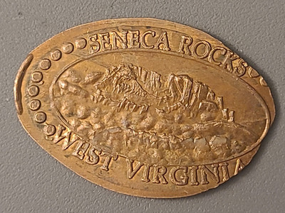 Vintage Yokums Vacation Land Seneca Rocks WV Elongated Pressed Penny ...