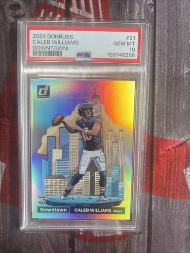 2024 Panini Donruss Caleb Williams DOWNTOWN! Insert Rookie Card #21 ...