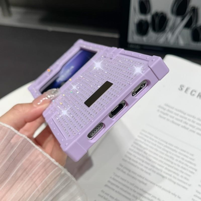 Orange PC Shockproof Case with Swan Logo for Samsung Galaxy Z Flip4 5G ...