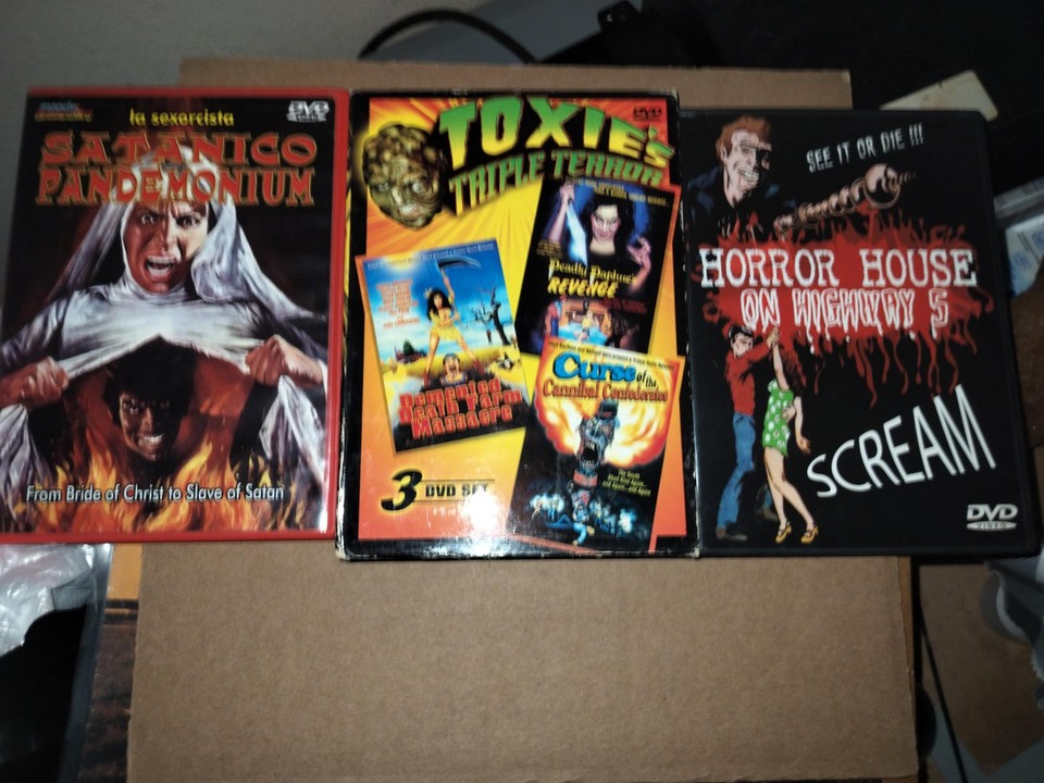 Troma dvd Horror Gore Movies Toxie's Triple Terror 1980s B Horror Lot ...