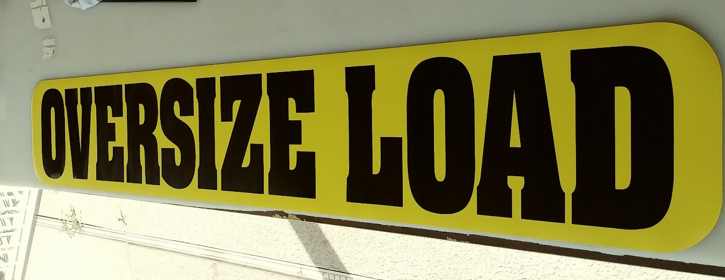 1 OVERSIZE LOAD magnetic sign 6' x 12" Western Style | eBay