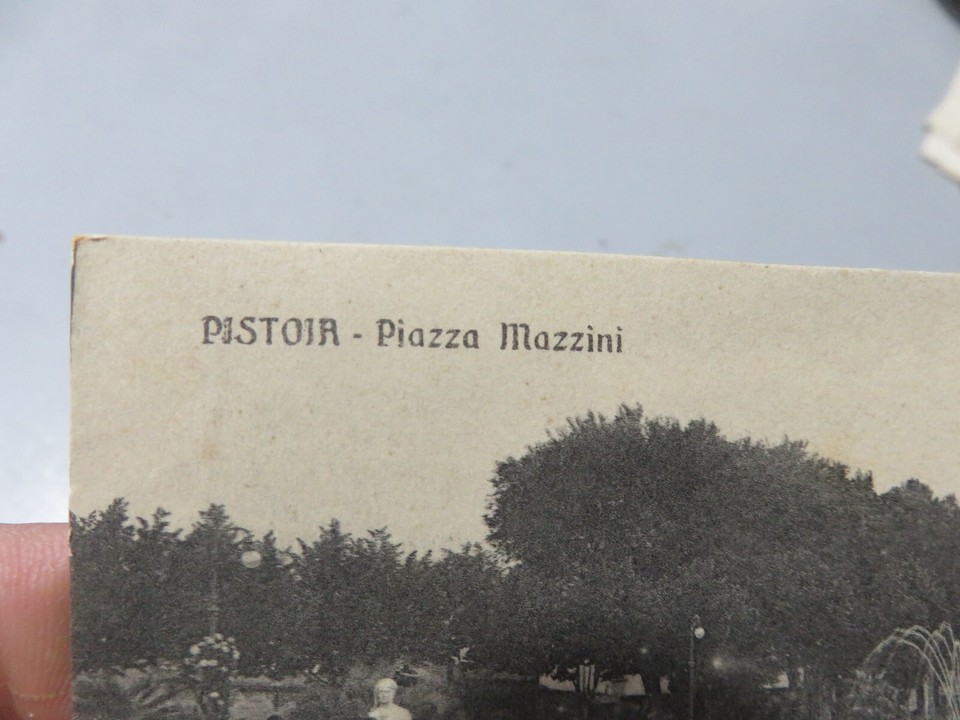 Cp Postcard Pistoia Piazza Mazzini Shipped 1912 | eBay UK