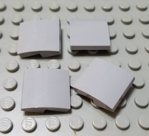 LEGO Lot of 4 Light Bluish Gray 2x2 Curved Slope Specialty Pieces | eBay