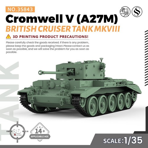 SS35843 1/35 Military Model Kit British Cromwell V (A27M) Cruiser Tank ...