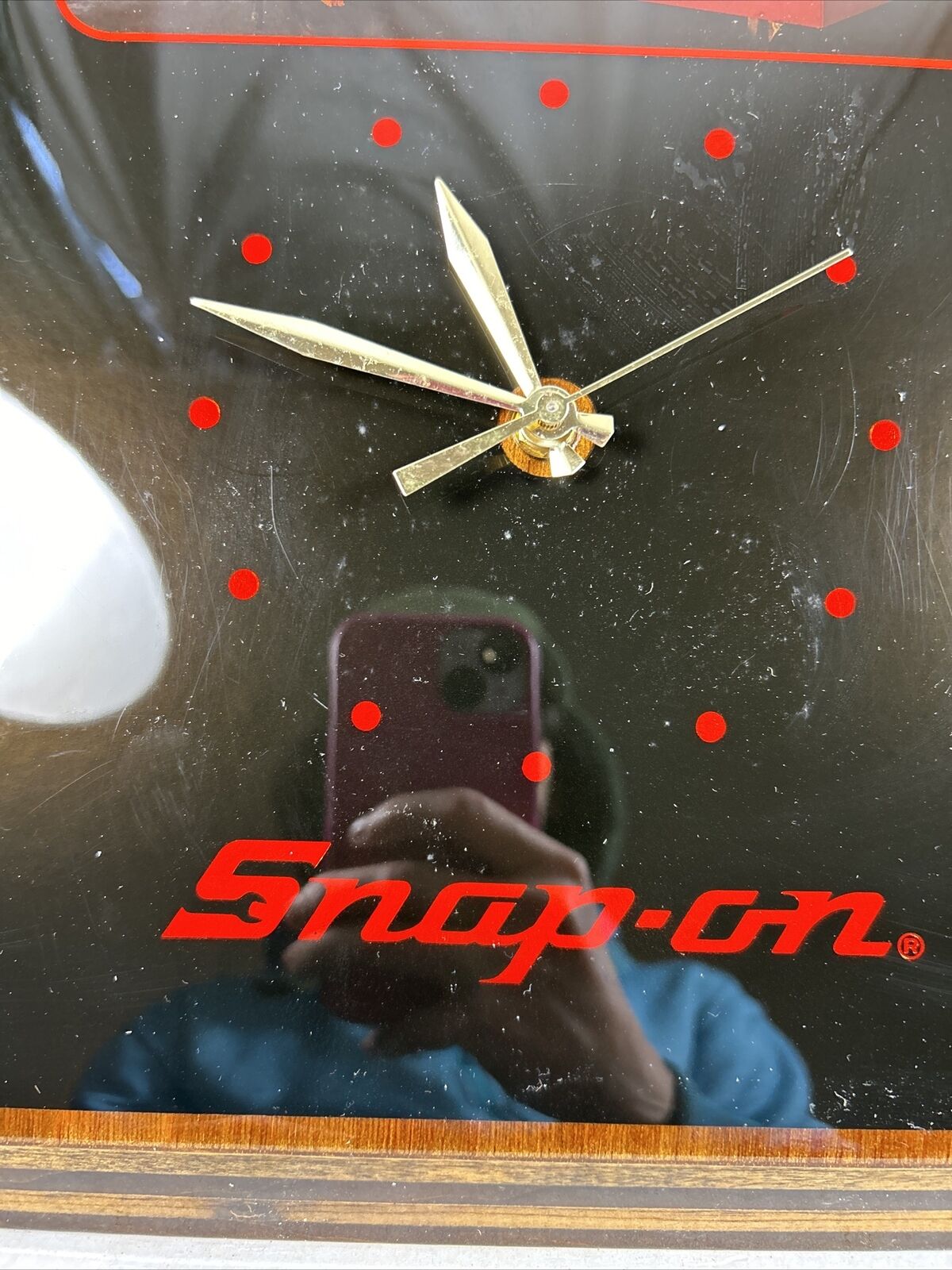 SNAP-ON TOOLS Vintage ADVERTISING WALL CLOCK w/ Tune-up Equipment ...