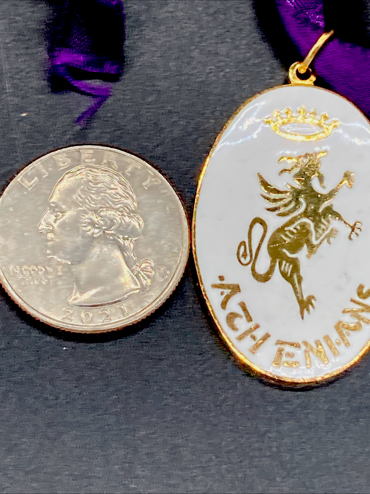 Krewe of Athenians Member Medal New Orleans Mardi Gras Rex Comus Momus ...