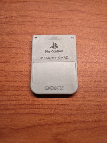 Official Sony PlayStation PS1 Memory Card OEM Sun Damaged Bleached ...