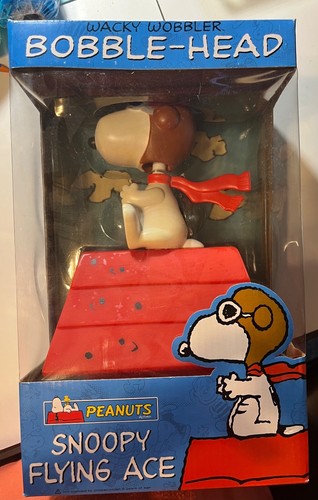Peanuts SNOOPY FLYING ACE Wacky Wobbler Bobble 11" tall by FUNKO ...
