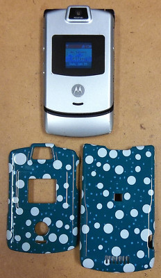 Motorola RAZR V3m - Silver and Black ( Verizon ) Cellular Flip Phone ...