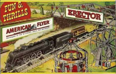 AMERICAN FLYER 577 etc. FUN & THRILLS ADHESIVE WHISTLE BILLBOARD ...