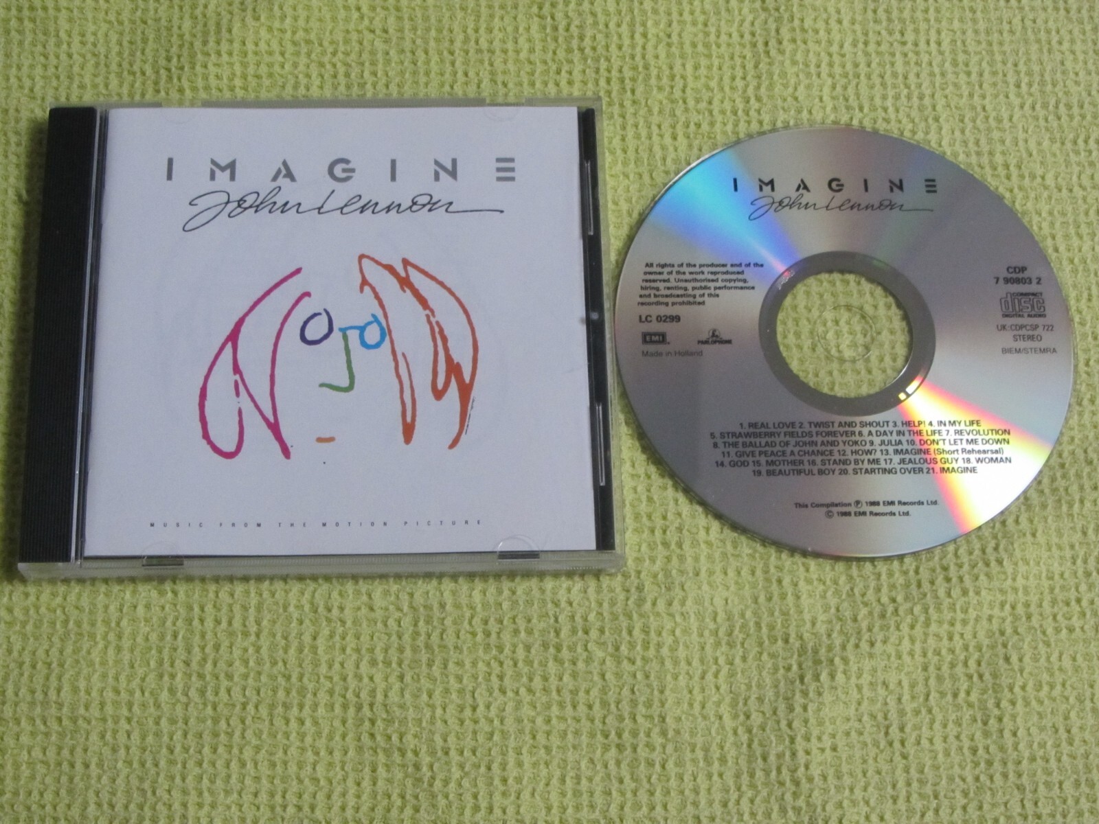 John Lennon Imagine Music From The Motion Picture CD Album ft The ...