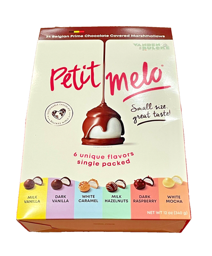 Petit Melo 34 Belgian Prime Chocolate Covered Marshmallows, 6 Diff ...
