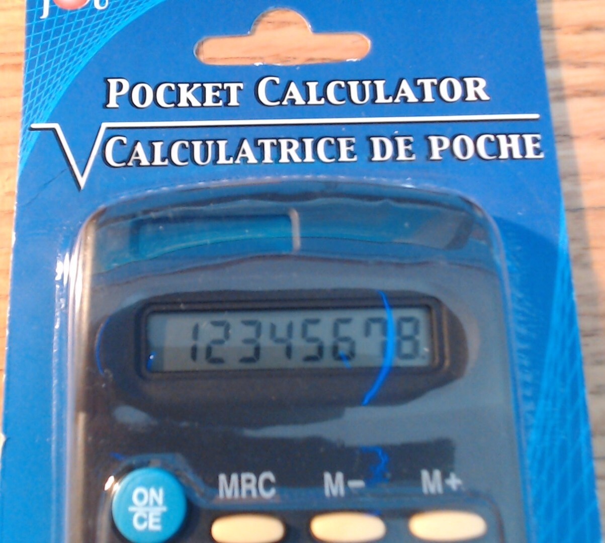 Jot Handheld Pocket LCD 8 Digit Display Black Calculator | eBay