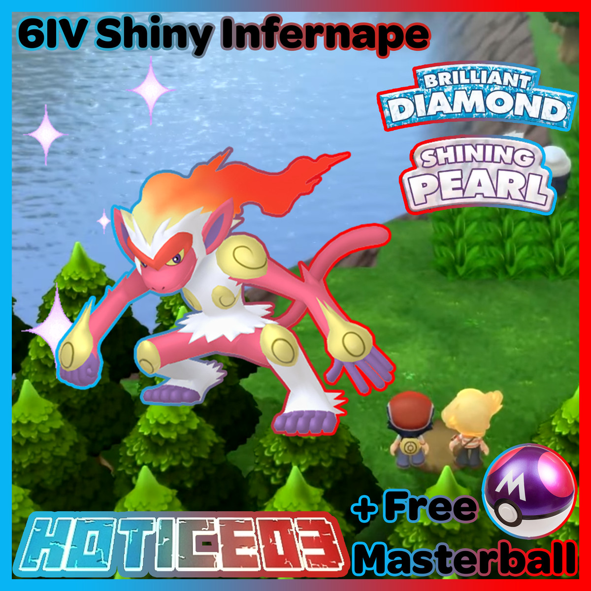 Infernape Shiny Pokemon Platino